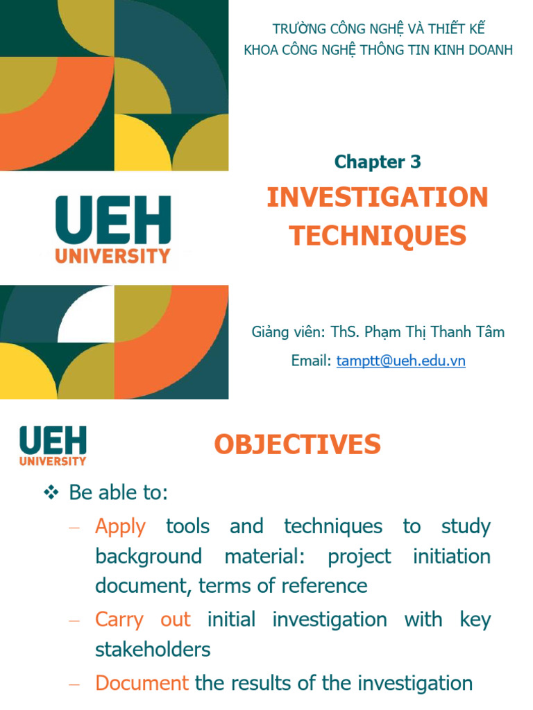 Chapter03 - Investigation Techniques | PDF | Software Prototyping | Questionnaire