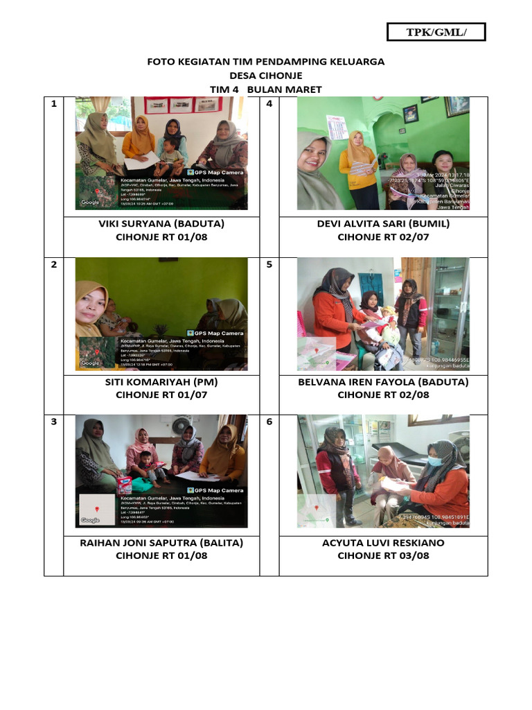 Blangko Foto Kegiatan TPK | PDF