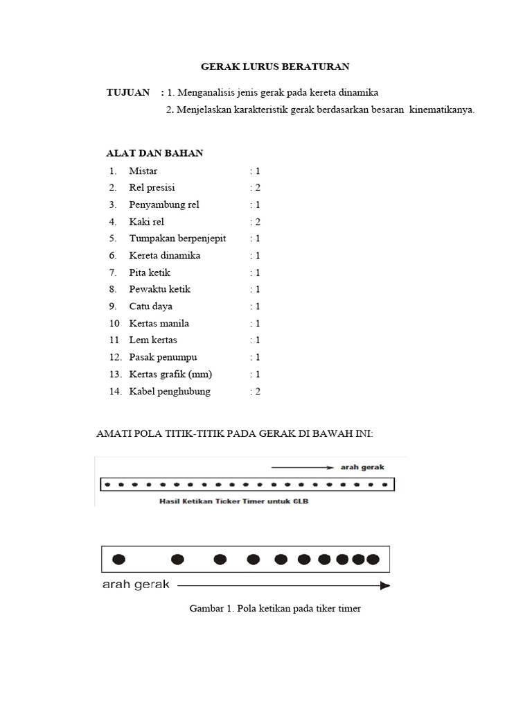 Laporan Praktikum Glb Dan Glbb Pdf