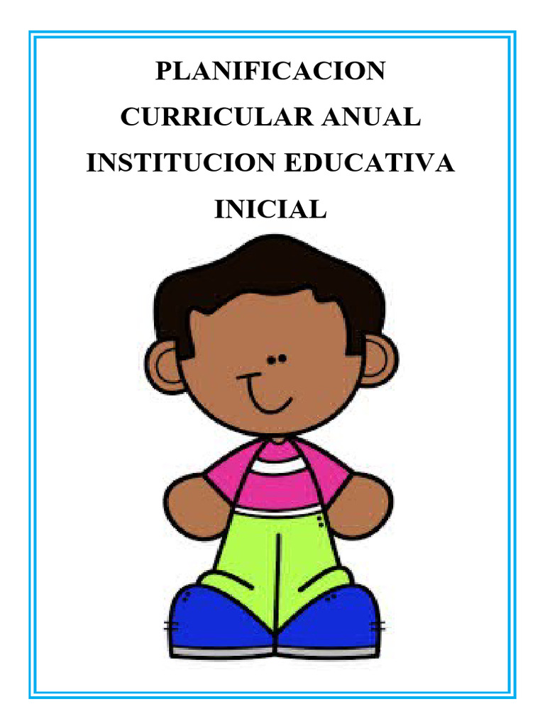 Planificación Curricular Anual 2023 Inicial | PDF