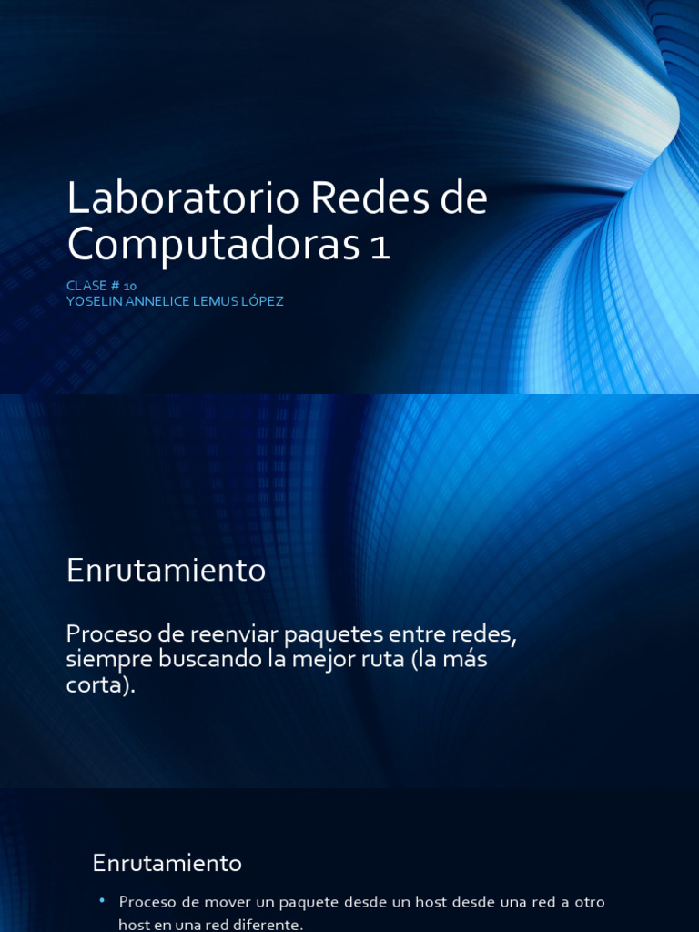 Ruteo Estático y Dinámico en Redes | PDF | Enrutador (Computación ...