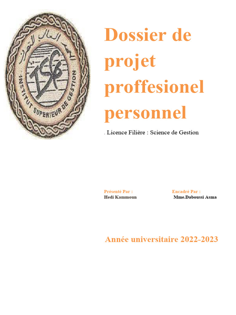 Projet Professionel | PDF | Commercialisation | Business