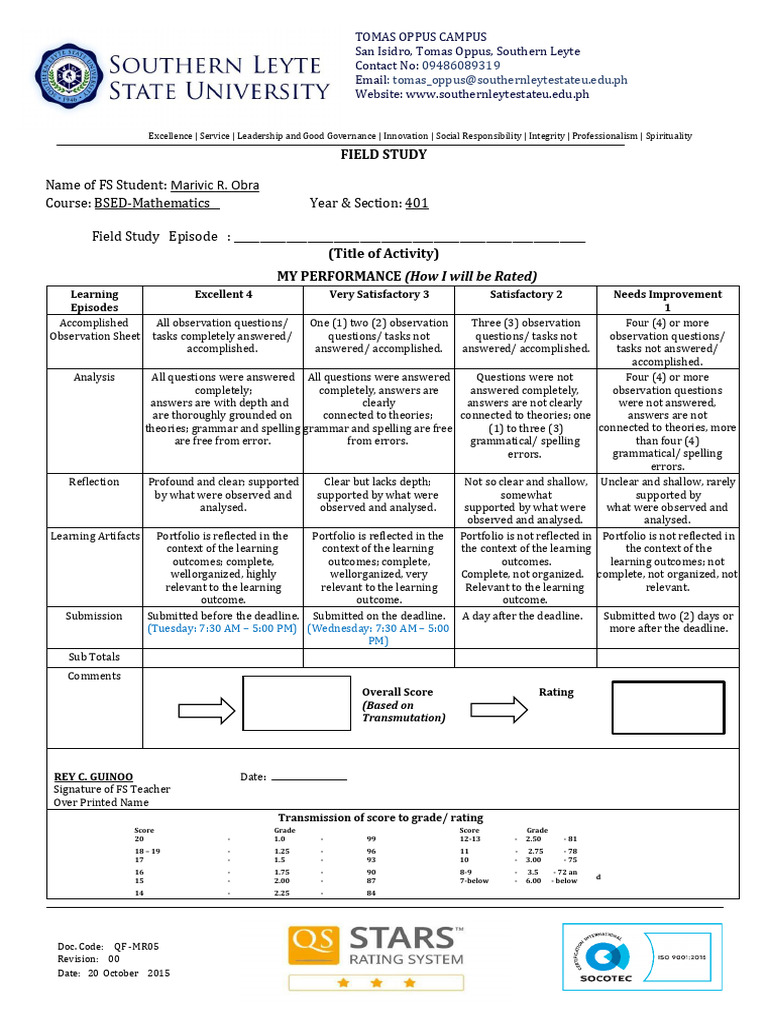 Final Rubrics | PDF | Liberal Arts Education | Cognitive Science