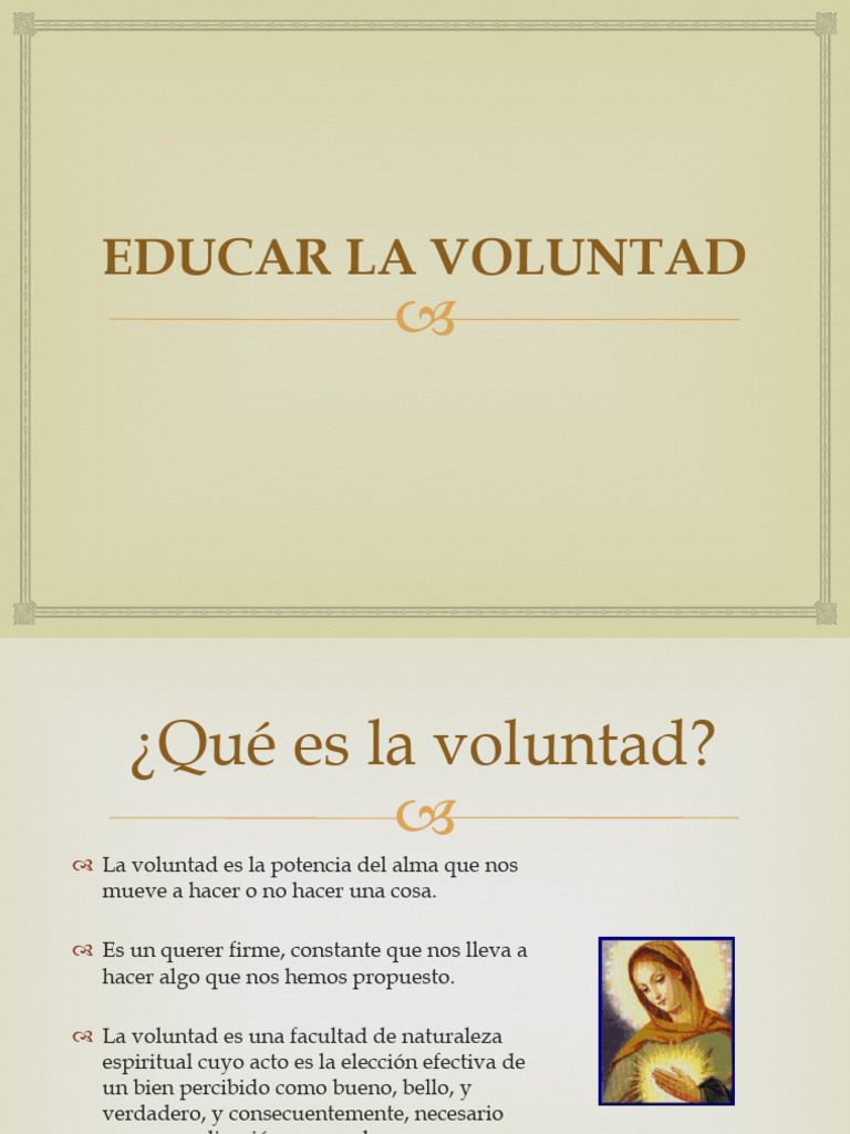 Educar La Voluntad | PDF | Amor | Alma