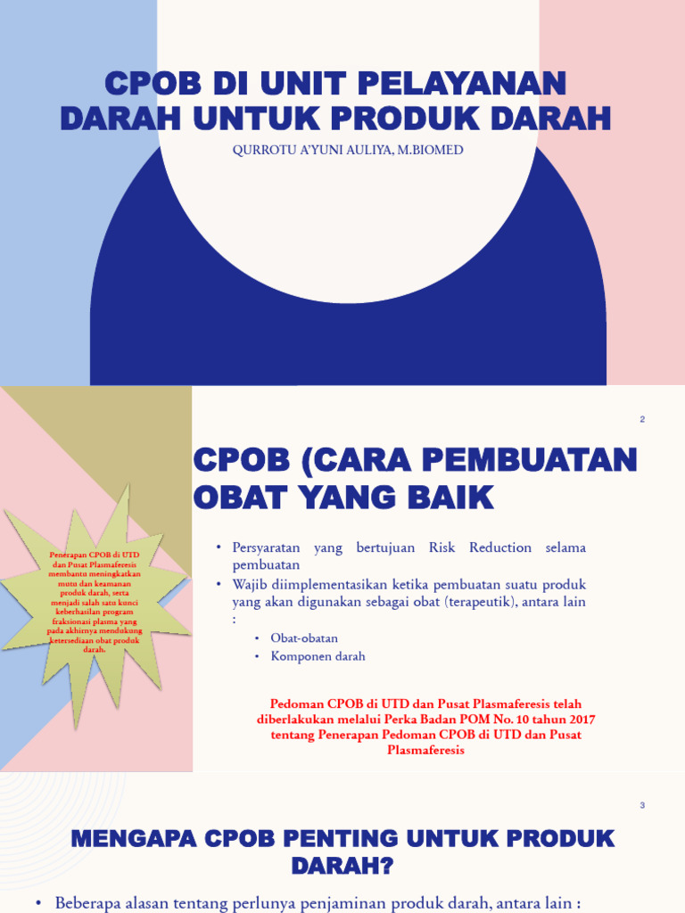 Cpob Di Unit Pelayanan Darah | PDF