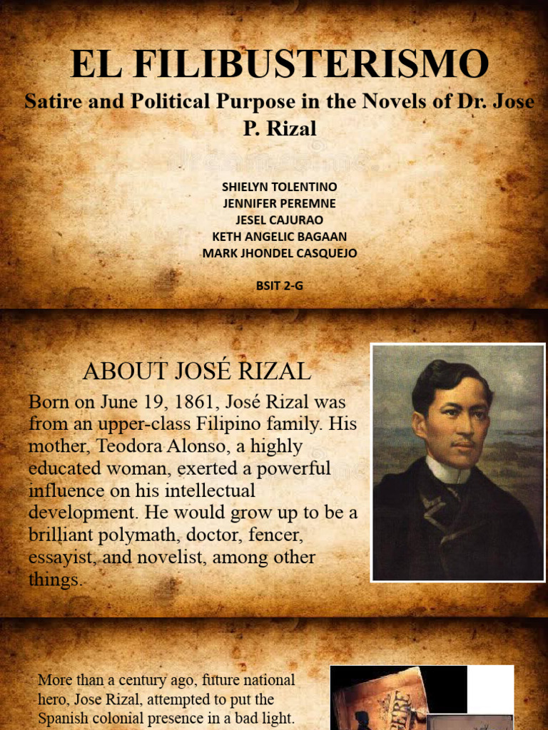 El Filibusterismo Polital Satire Purpose 2G | PDF