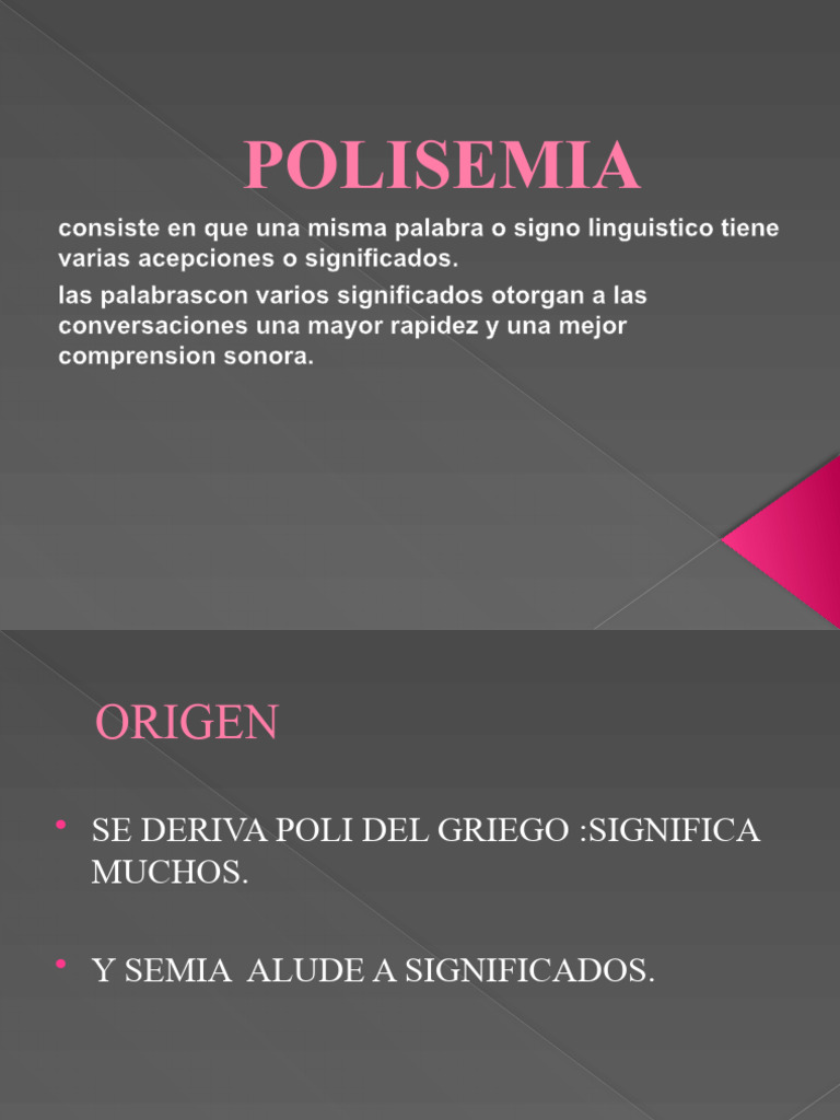Polisemia 1 | PDF