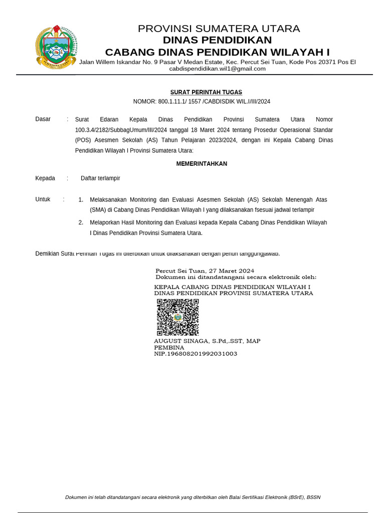 SPT POS US-AS Jenjang SMA Negeri & Swasta Cabdisdik Wilayah I Tahun ...