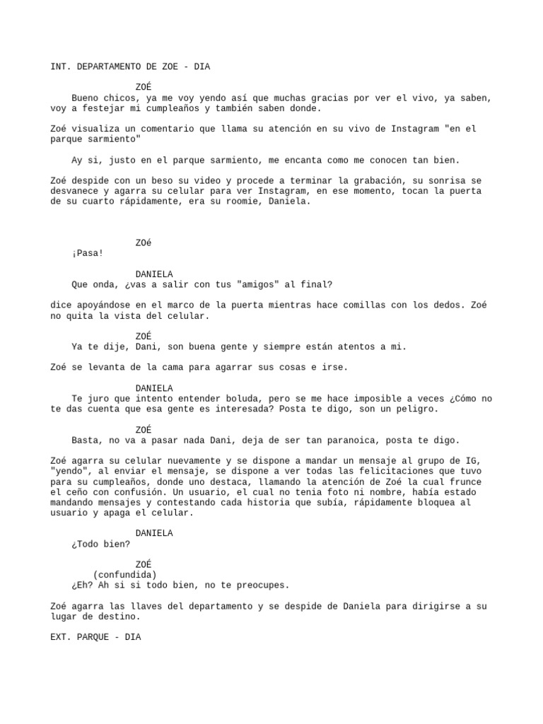 Script My Project | PDF