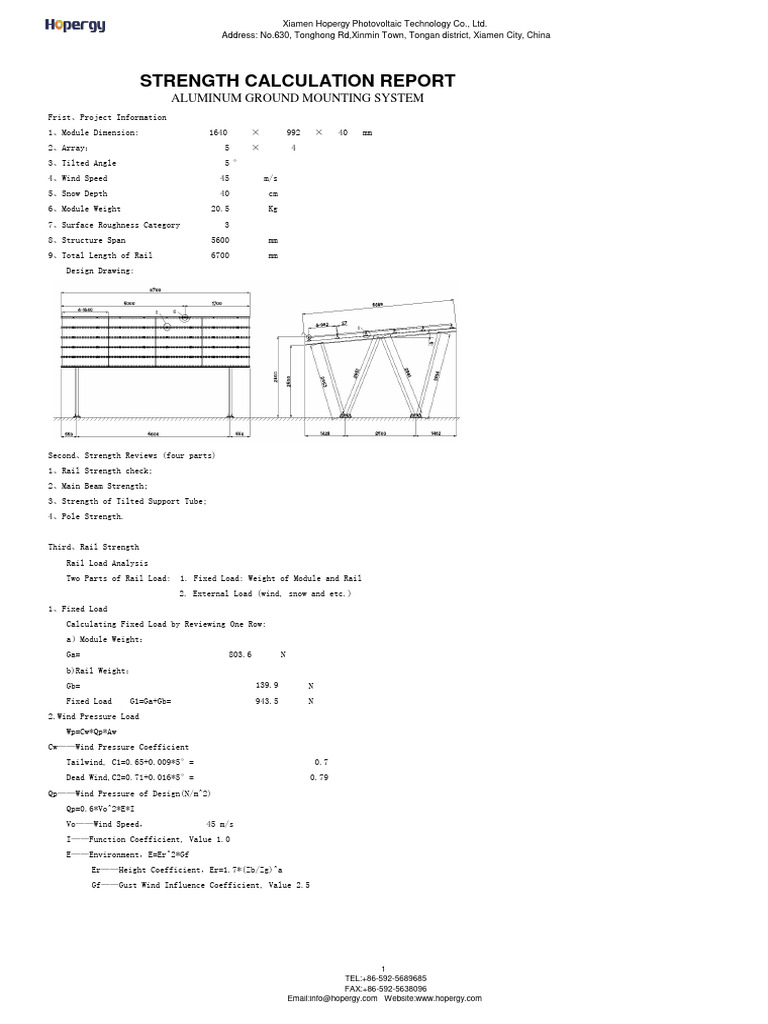 Strength Calculation Report | PDF | Strength Of Materials | Bending