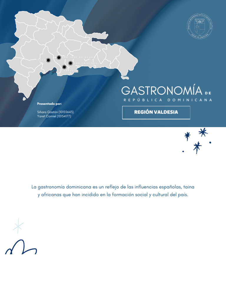 Gastronomía de la Región Valdesia | PDF | Cocina | República Dominicana