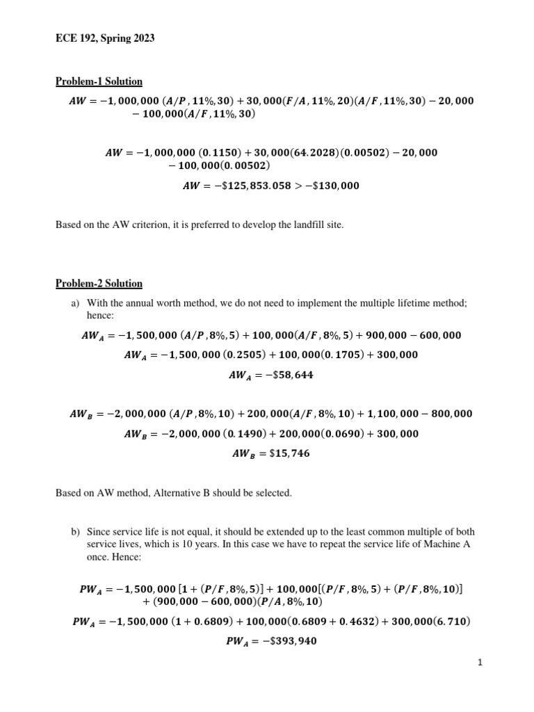 Tutorial 5 Solution | PDF | Equations | Mathematics