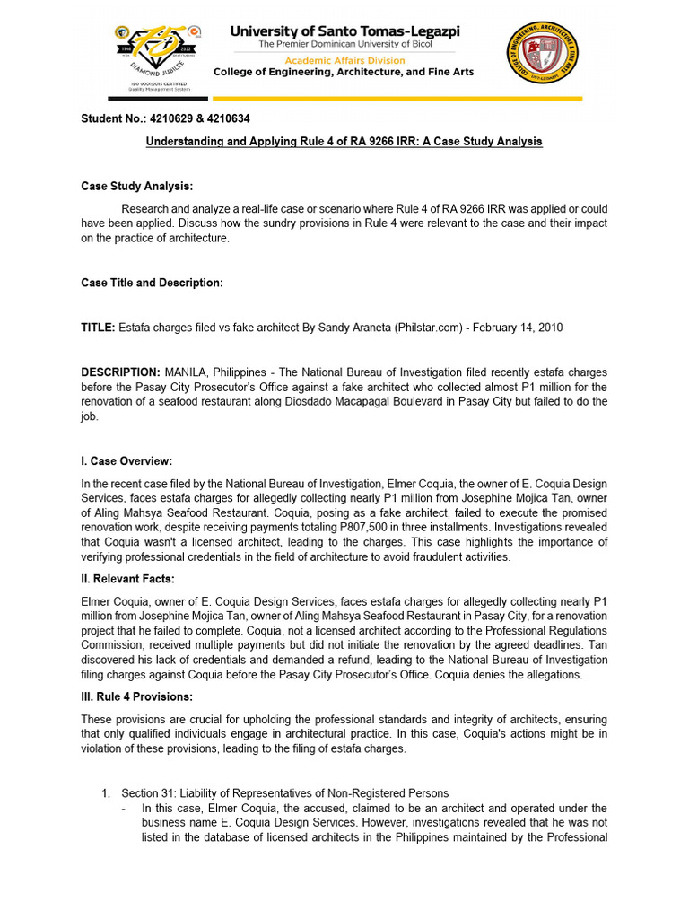 Case Study Prof Prac 1 | PDF