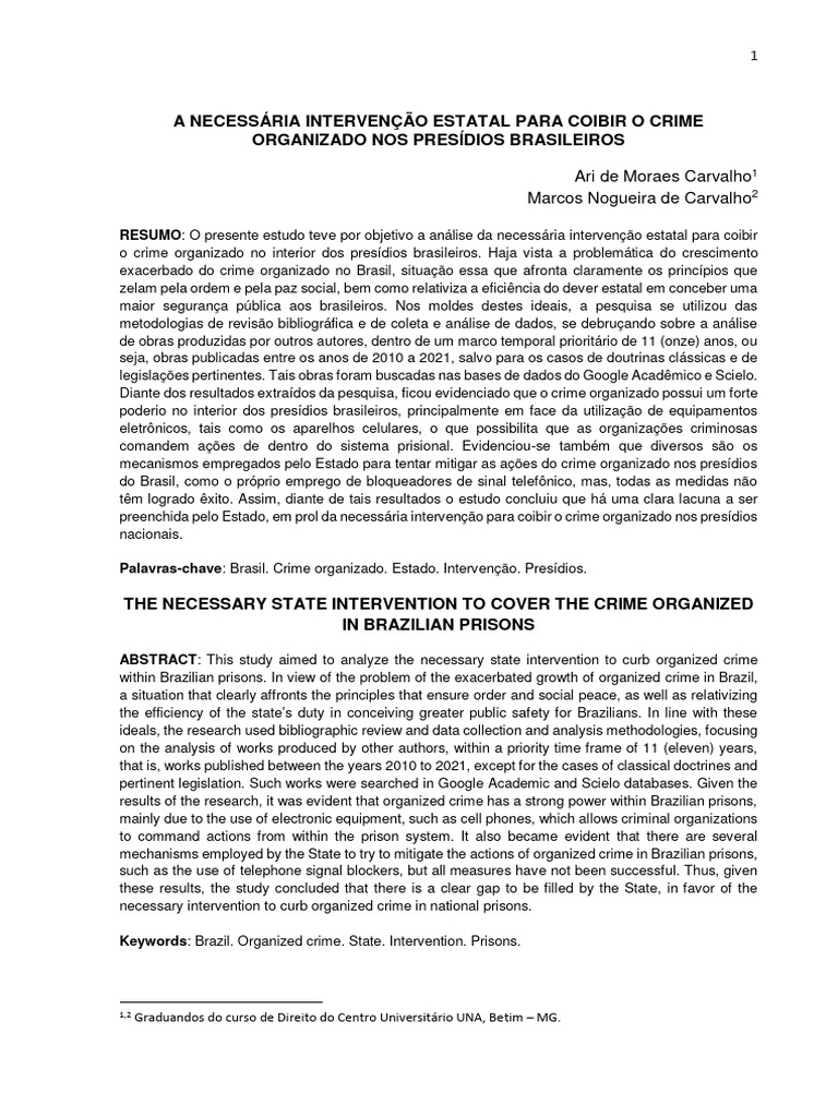TCC - Ari e Marcos Revisado para Deposito-Mesclado | PDF | Crime ...