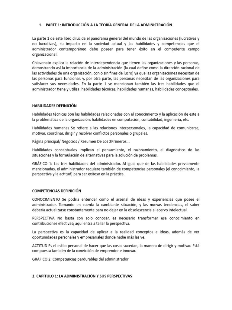 Teoria General de La Administracion | PDF | Business | Teoría