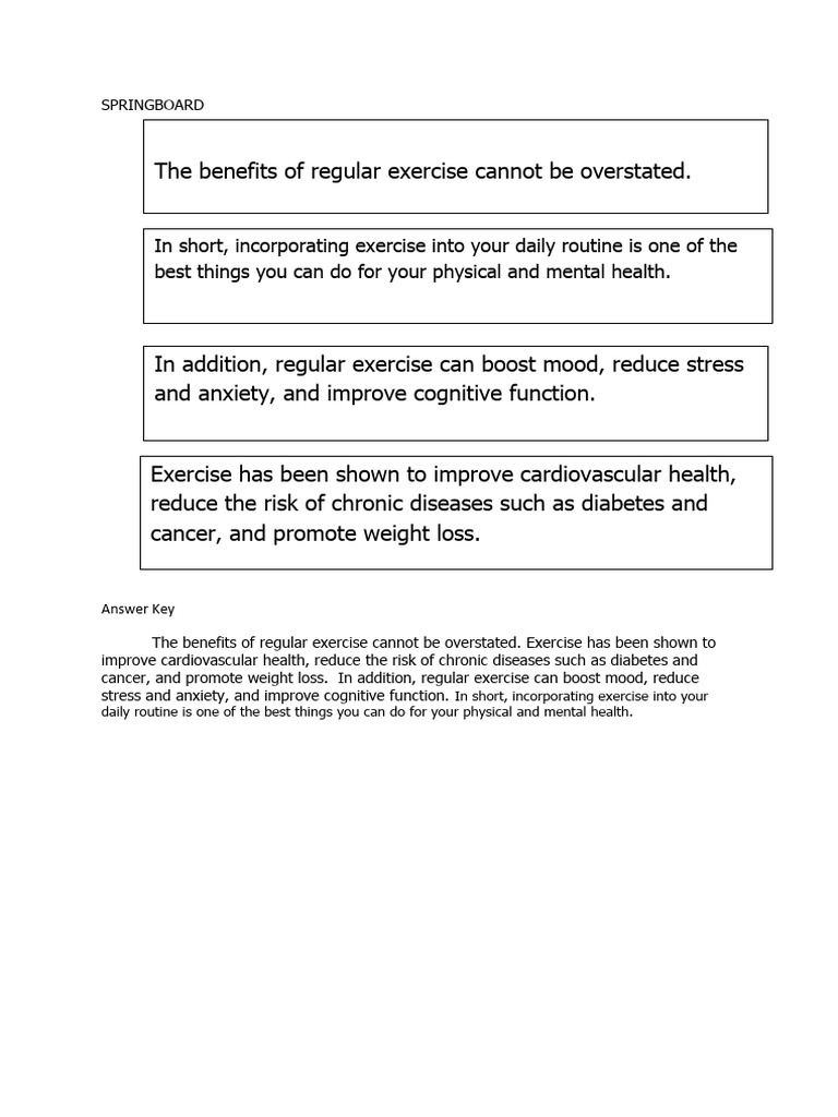 Springboard Activity | PDF