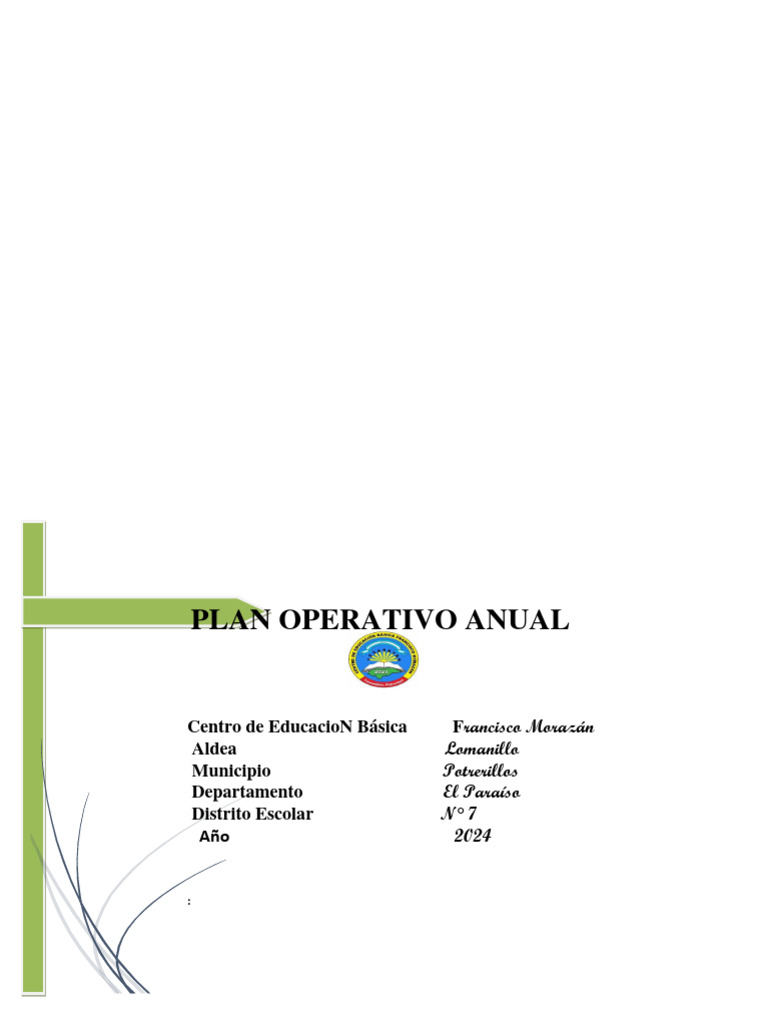 POA 2024 Francico Morazan | PDF | Maestros | Escuelas