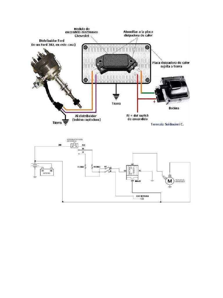 Diagramas de Cableado de Arranque de Coches | PDF | Relé | Cambiar