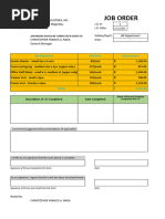 Manual Job Card | PDF | Technology & Engineering