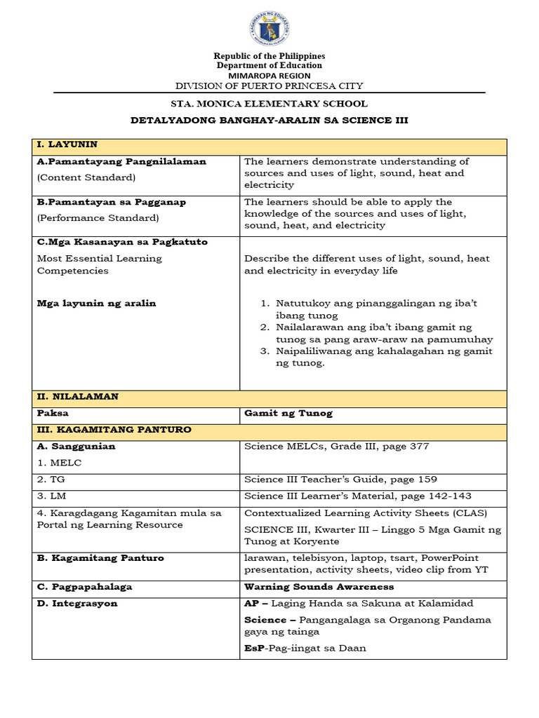 science-lp-sample-stef-GAMIT NG TUNOG | PDF