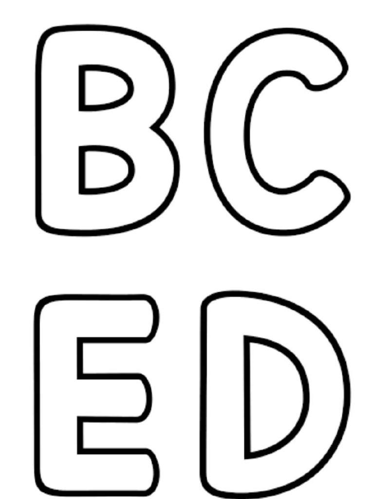 Alphabets BCDE | PDF
