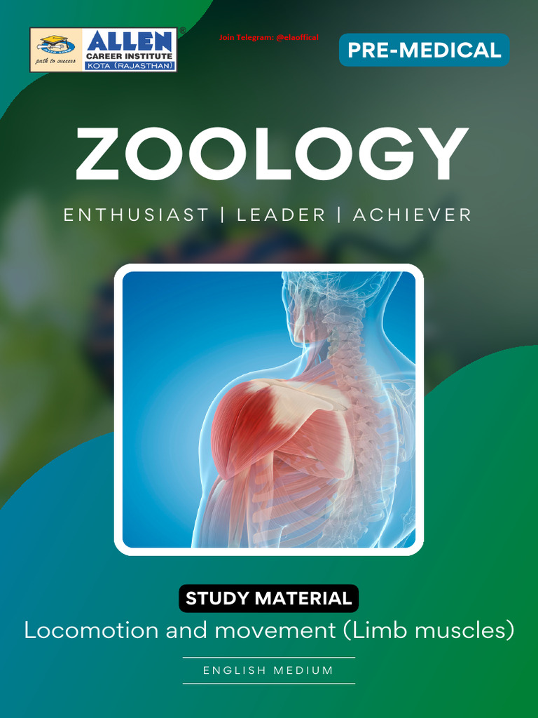 Locomotion & Movement (Limb Muscles) | PDF | Muscle | Muscle Contraction