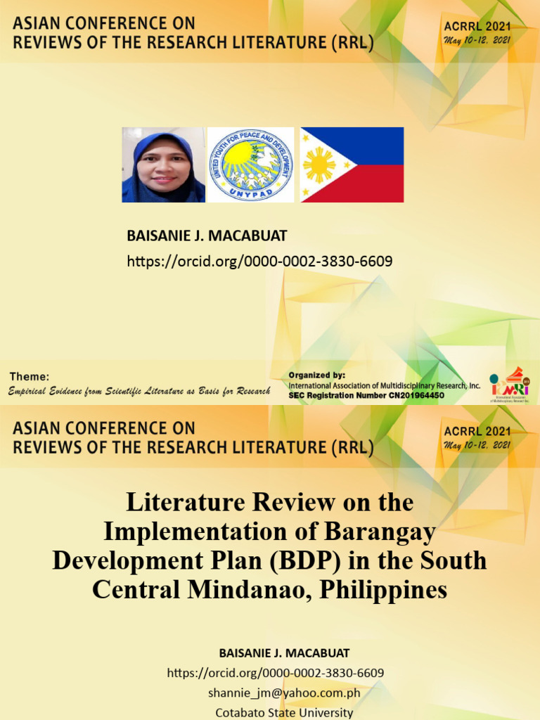 1-F-Literature-Review-On-The-Implementation of Barangay Development ...