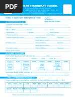 Lawson Brown High School Admission Form | PDF | Parent