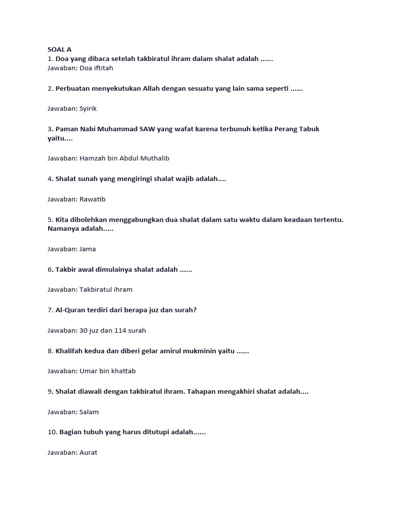 Soal CC SMP | PDF