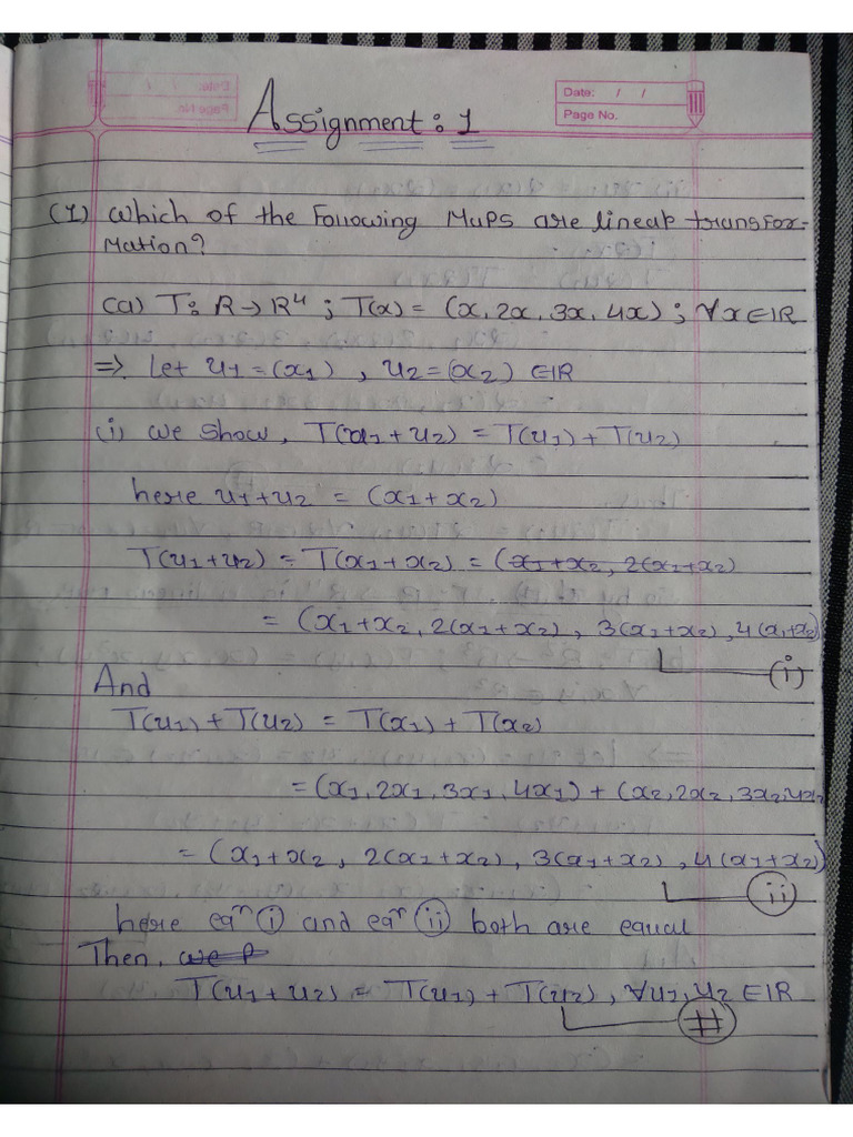 Maths Assignment 1 | PDF