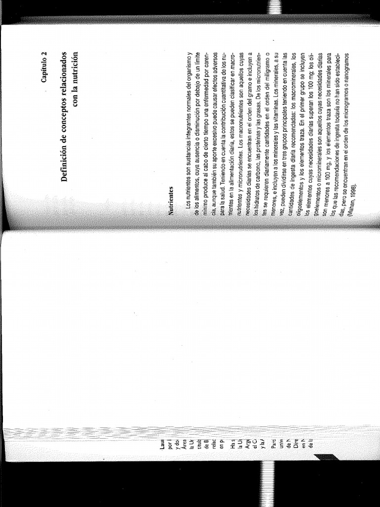Capitulo 2.fundamentos de Nutricion Normall 2da Edicion | PDF