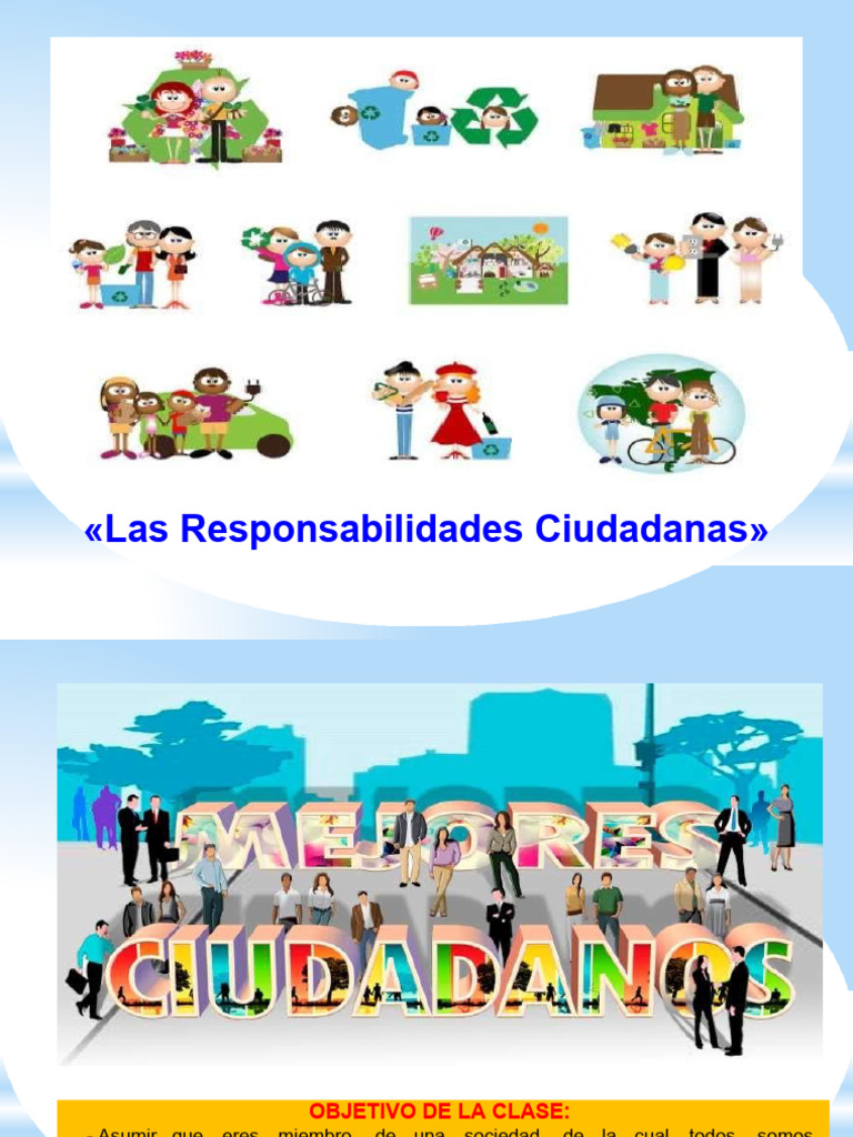 Derechos y Deberes Ciudadanos (Responsabilidades) Parte 2 | PDF ...