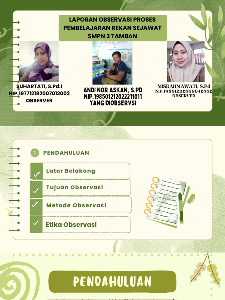 Peran Sebagai Partisipan Observasi Kelas .BPK - Andi Nor Askan - Compressed | PDF