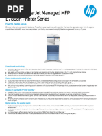HP Laserjet Managed MFP E731Dn Printer Series: Datasheet | PDF | Image ...