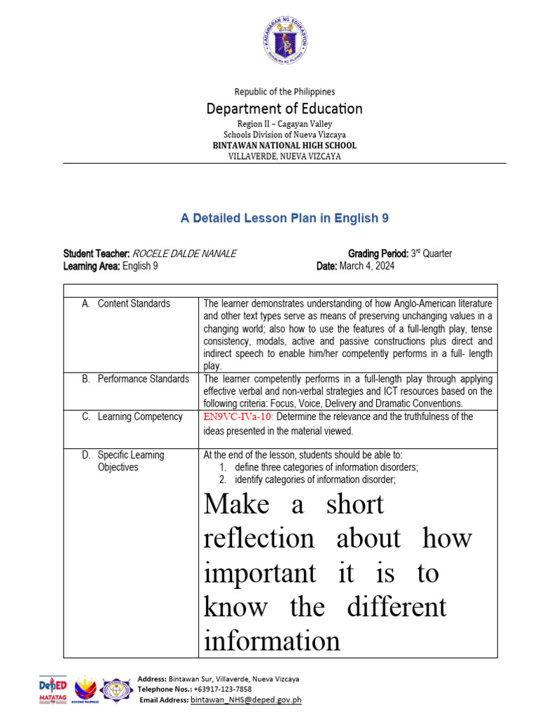 Categories of Information Disorder | PDF