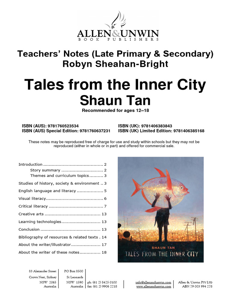 Tales From The Inner City Teaching Notes | PDF | Oil Painting | Visual Arts