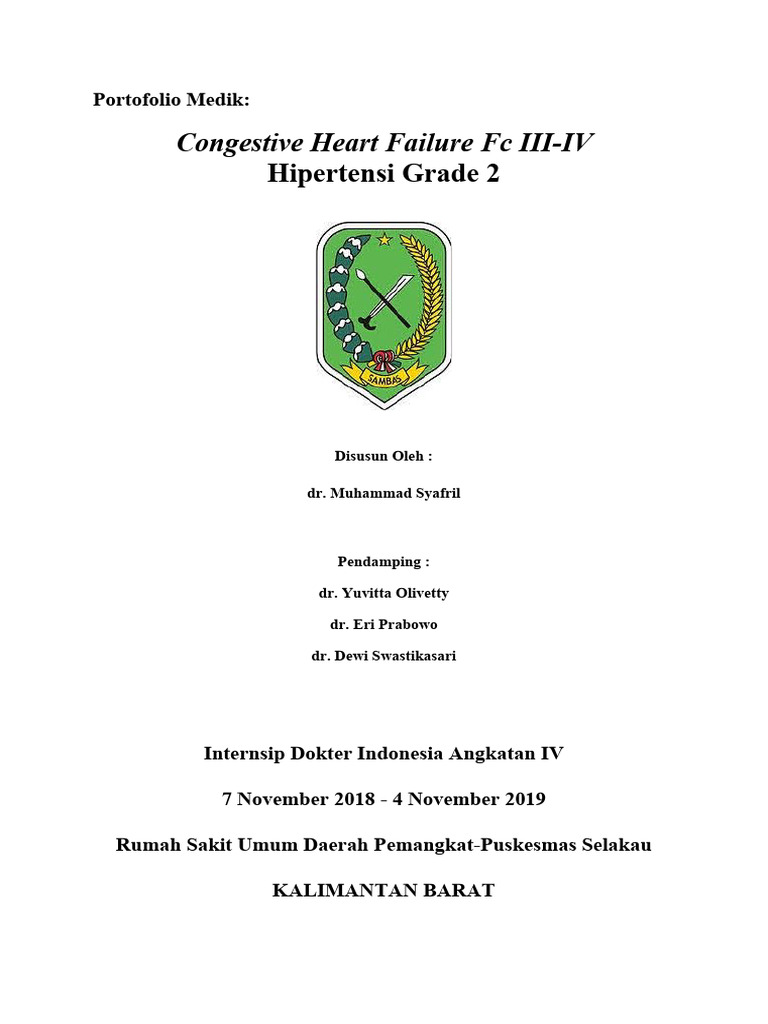PORTOFOLIO MEDIK - Dr. Muhammad Syafril | PDF