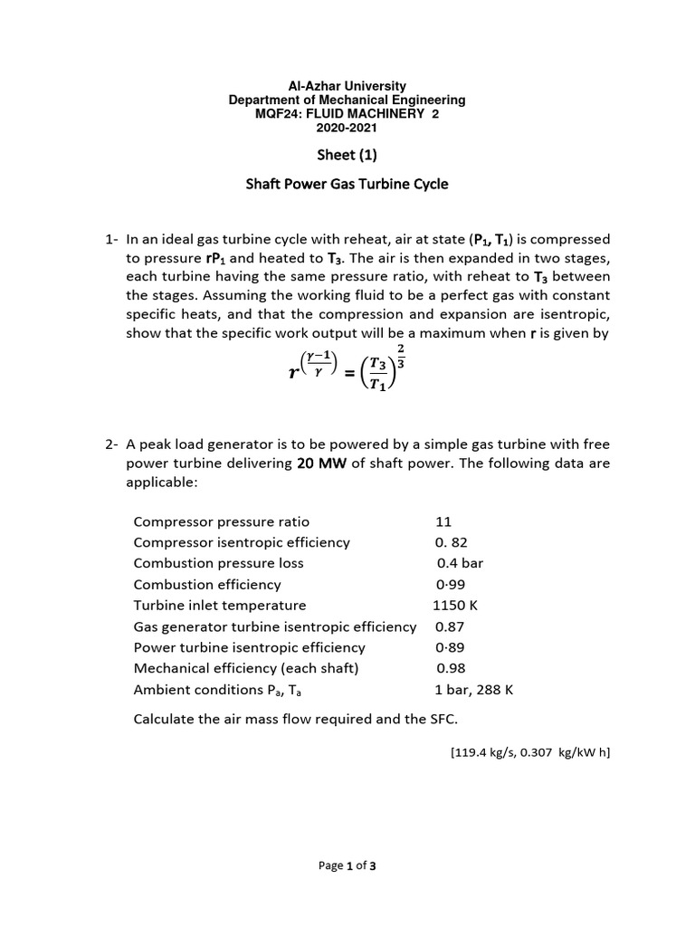 شيتات تربو | PDF | Turbine | Gas Turbine