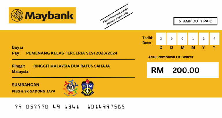 Mock Cheque Template | PDF