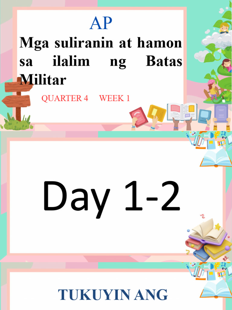 GR 6 Ap WK 1 QTR 4 | PDF