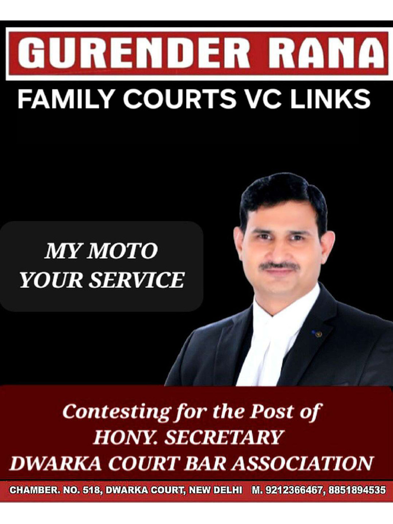 2024 Judges and VC Links for Delhi Courts | PDF