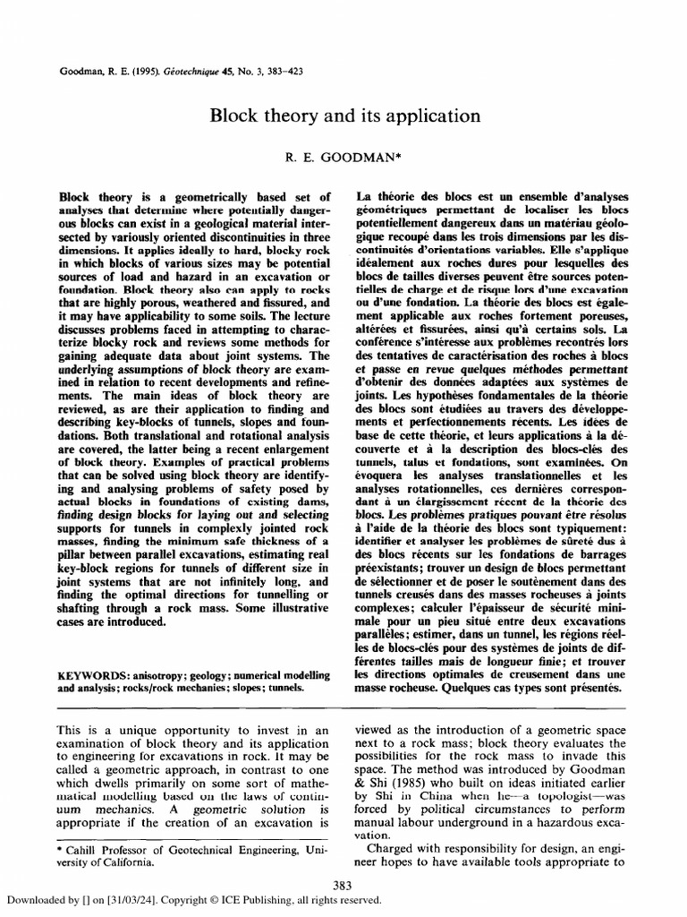 1995 - Goodman - Block Theory and Its Application | PDF