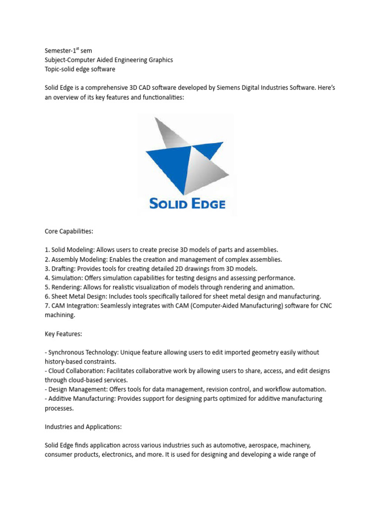 Solid Edge | PDF