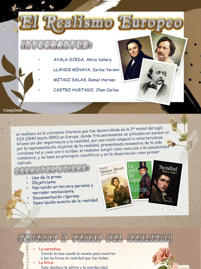 Realismo Literario: Orígenes y Obras Clave | PDF | Madame Bovary ...