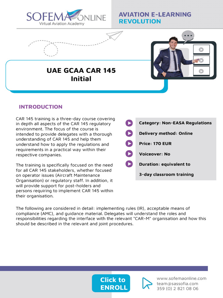 TA UAE GCAA 145 Initial | PDF | Regulatory Compliance