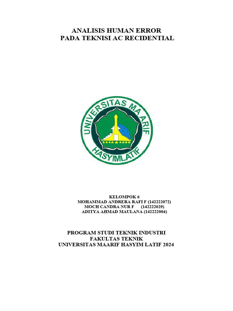 Analisis Human Error | PDF
