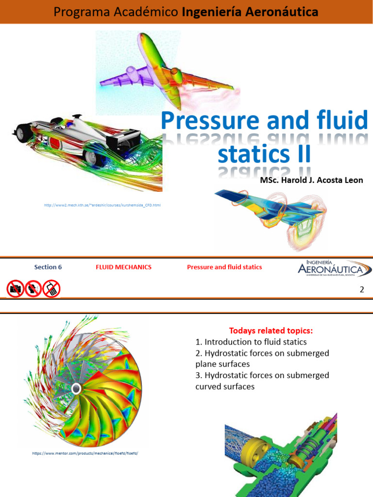 Section6 Hydrostatic Forces | PDF | Pressure | Force