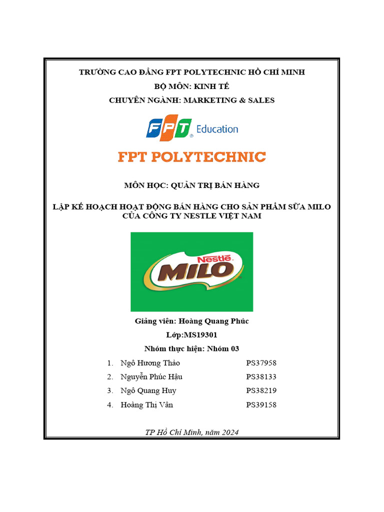 MS19301 - Nhom 03 - Asm N2 - Milo | PDF
