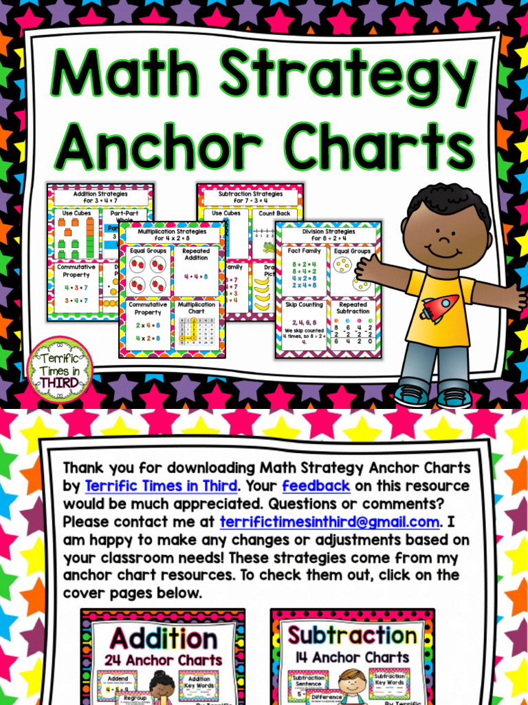 Math Anchor Charts for Teachers | PDF