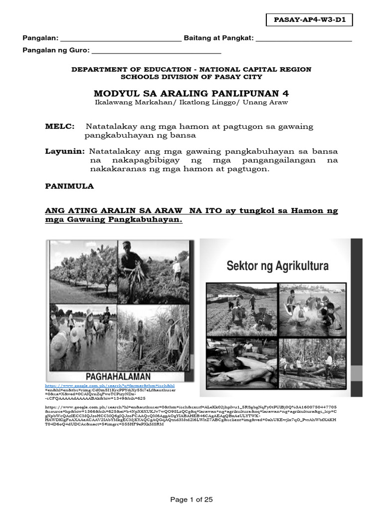 5 Pasay Ap4 Q2 W3 | PDF